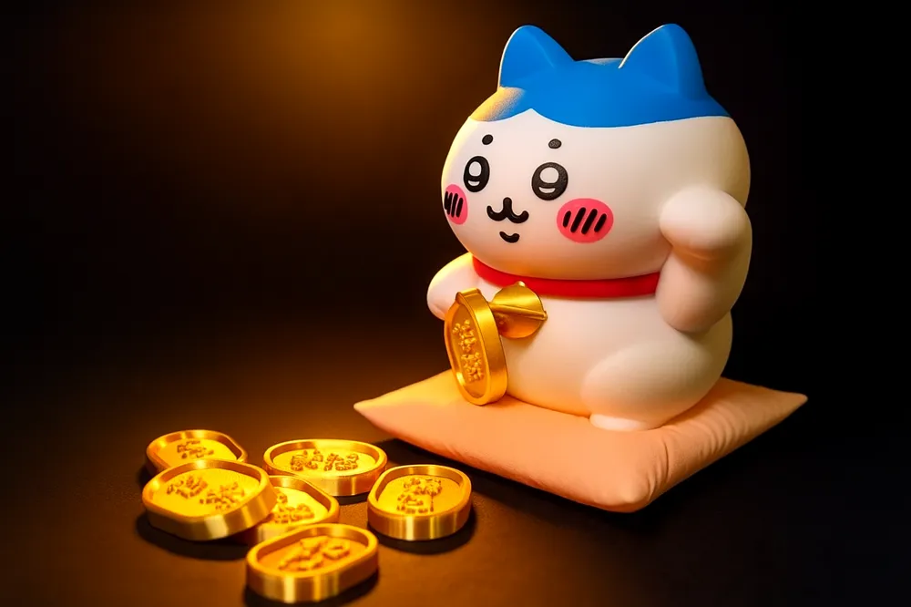 Chiikawa Lucky Hachi (Lucky Cat) chiikawa by 一雕造物 MakerWorld: Download ...