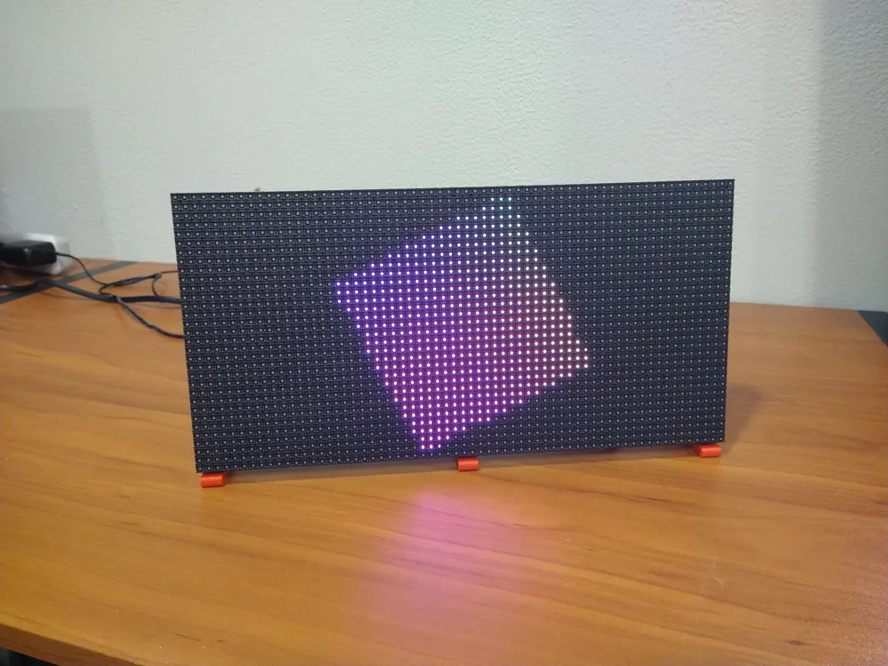 LED Matrix Stand 32x64 5mm Pitch (from AdaFruit) by BC Labs MakerWorld ...
