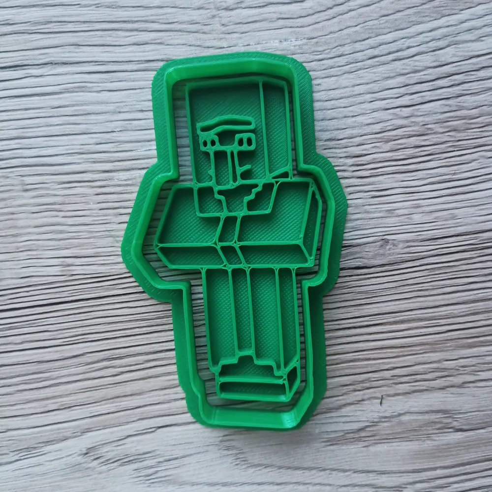 Minecraft Gamer Cookie Cutter Pack Creeper - Free 3D Print Model ...