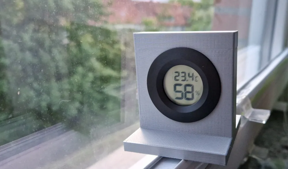 Hygrometer Holder/Stand by 3DC MakerWorld: Download Free 3D Models