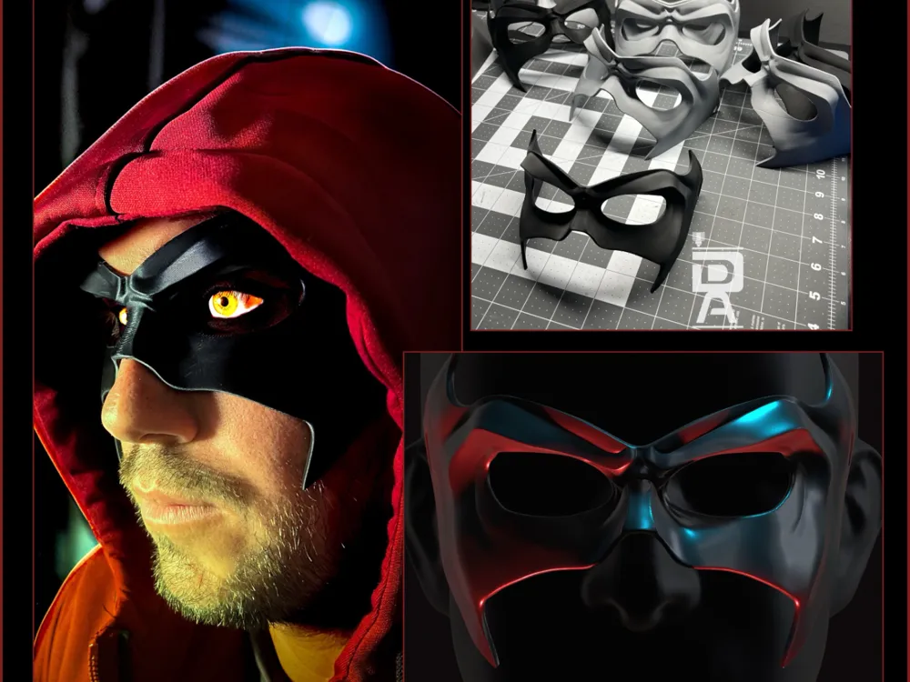 The Red Hood Eye Mask 2025 by DeKorverArt MakerWorld: Download Free 3D ...