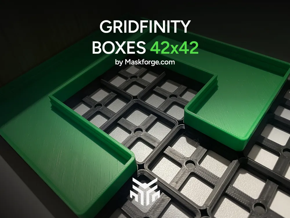 Gridfinity 42×42 Boxes w/ Full & Half Box | Set 4 - Free 3D Print Model ...