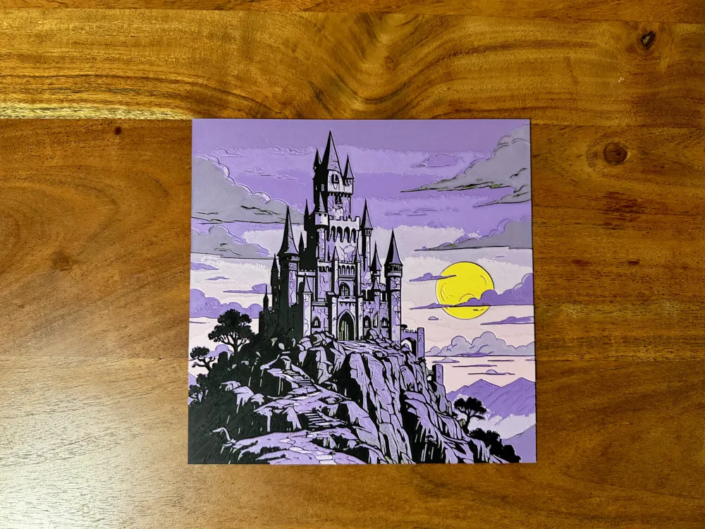 Castle on the Rock - fantasy ttRPG poster by VirrCraft MakerWorld ...