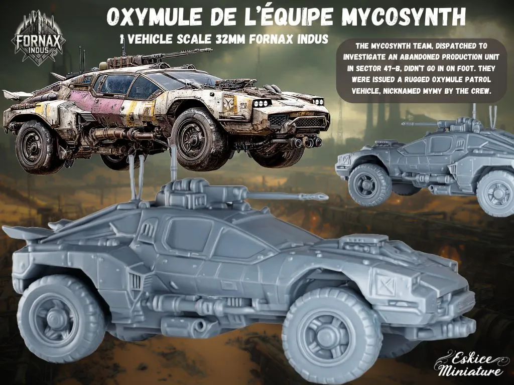 Mymy, the Mycosynth Oxymule, Sci Fi Car - Free 3D Print Model - MakerWorld