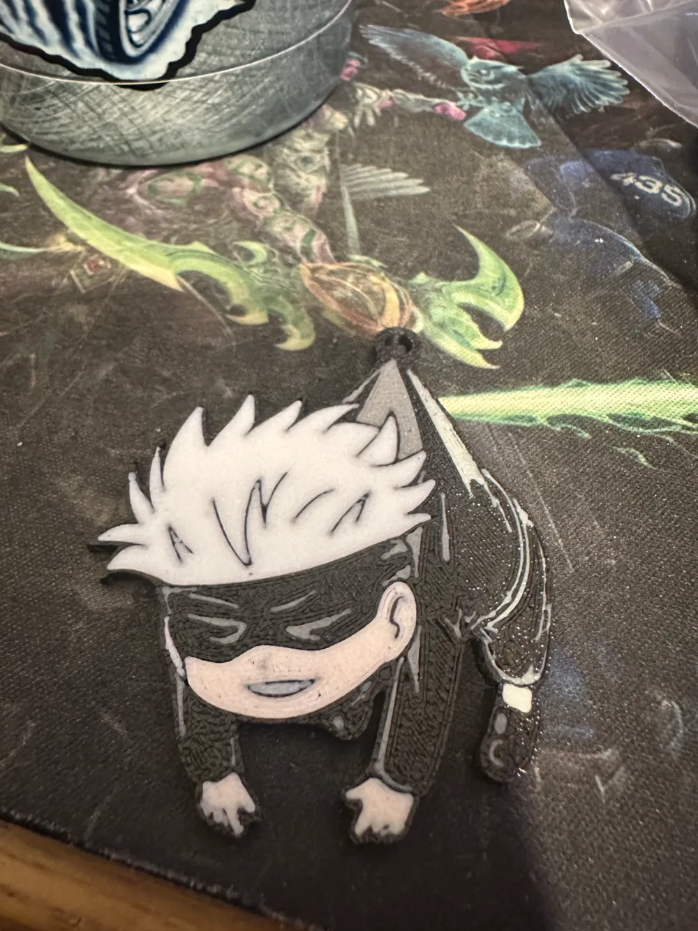 Gojo Satoru chibi Claw Keychain by ShadraakMakes - MakerWorld