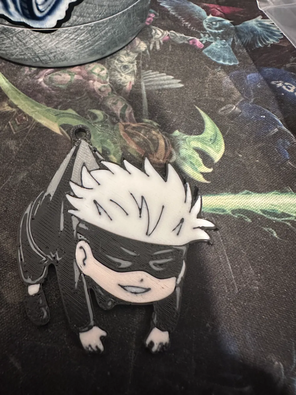 Gojo Satoru chibi Claw Keychain by ShadraakMakes - MakerWorld