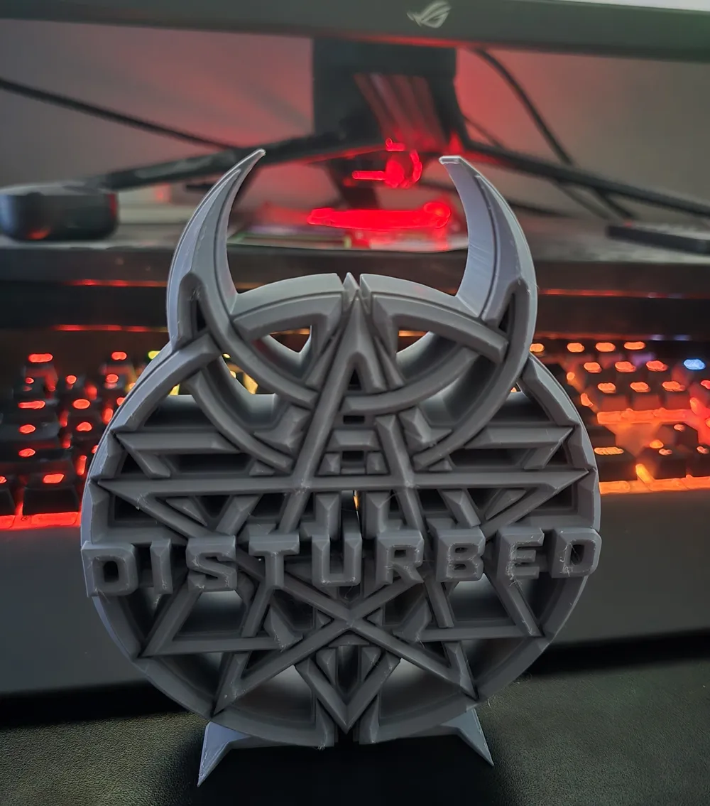 Disturbed Band Logo by neorus MakerWorld: Download Free 3D Models