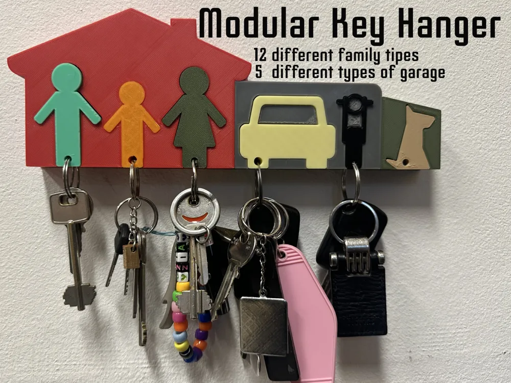 Modular Key Hanger by MakeInGarage - MakerWorld