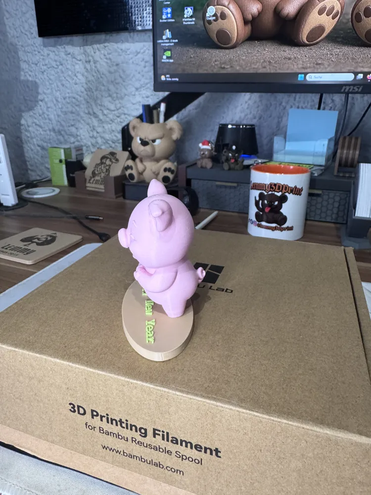 Lucky Piglet - Free 3D Print Model - MakerWorld