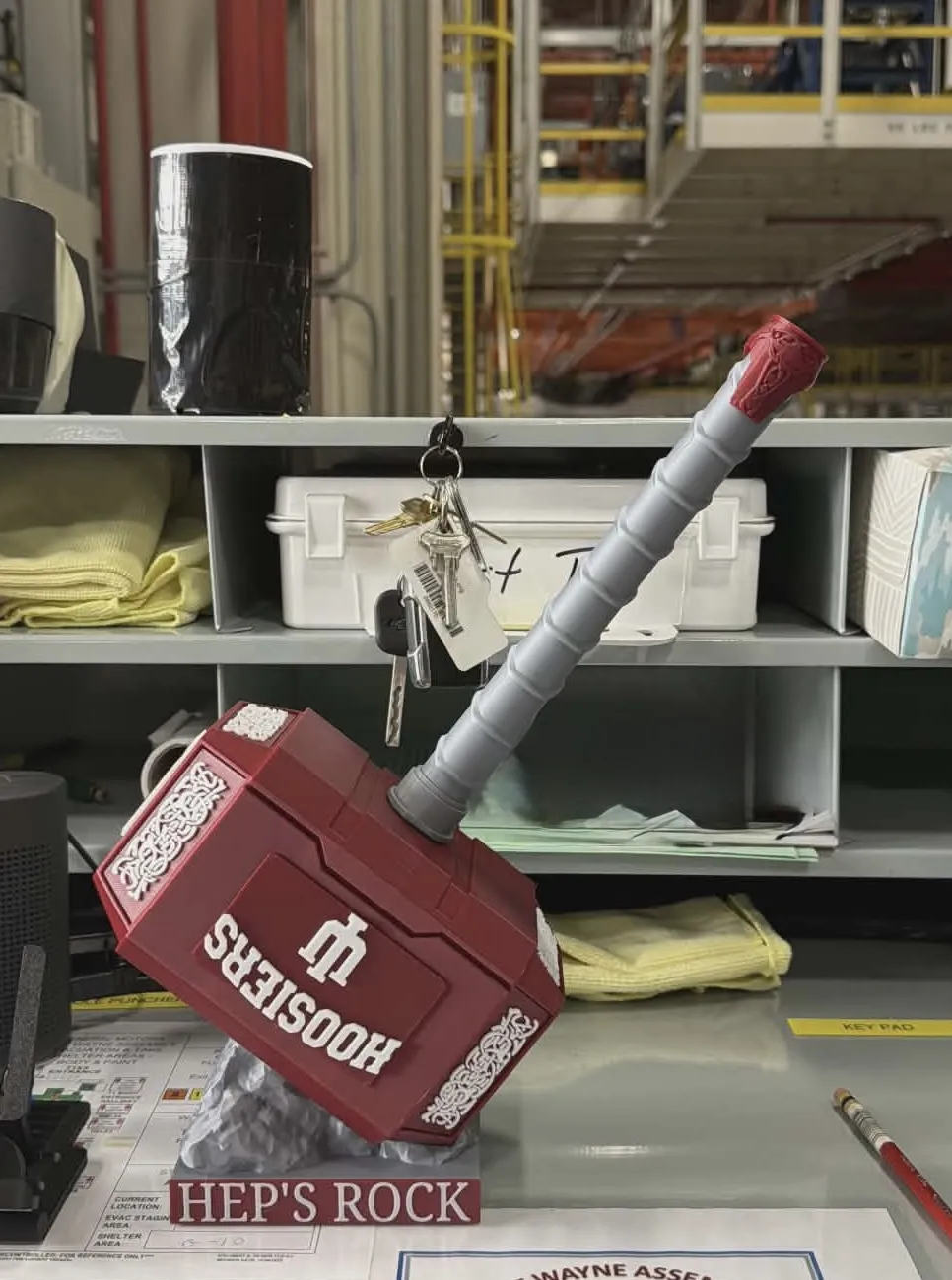 Indiana Hoosiers Themed Thor Hammer - Free 3D Print Model - MakerWorld