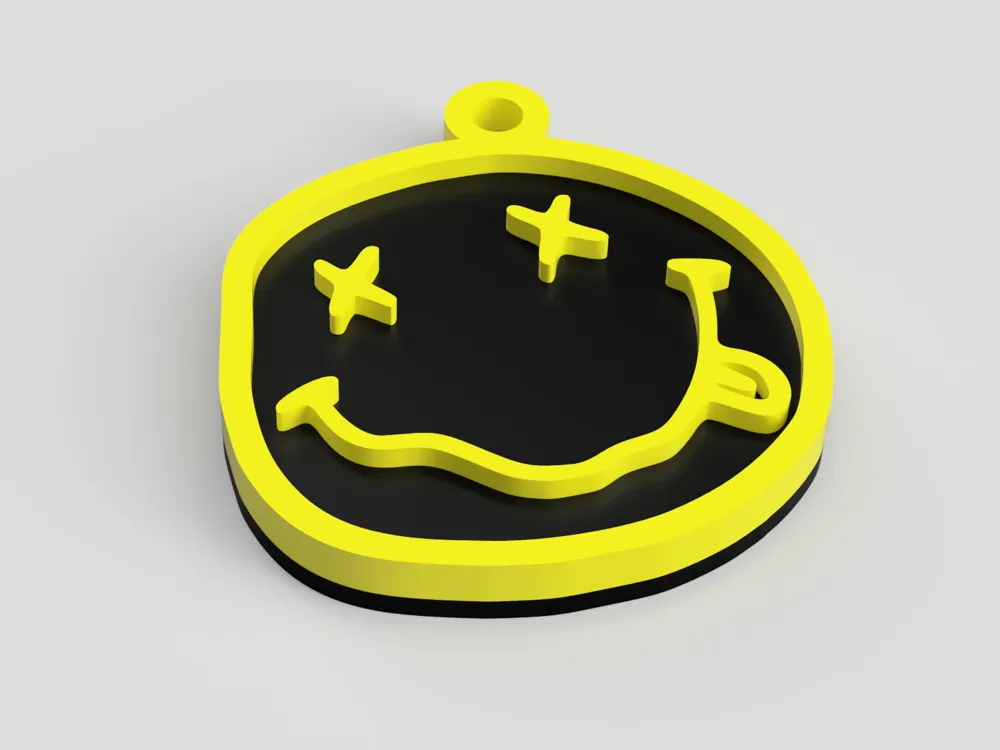 Nirvana Keyring Keychain by tramas - MakerWorld