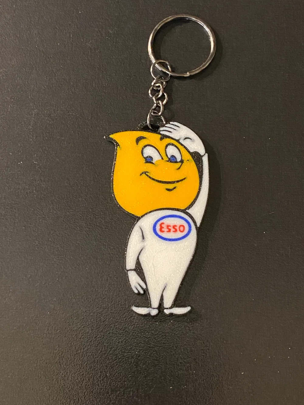 Esso Man Keychain key ring dual sided by Mrtk1970 - MakerWorld