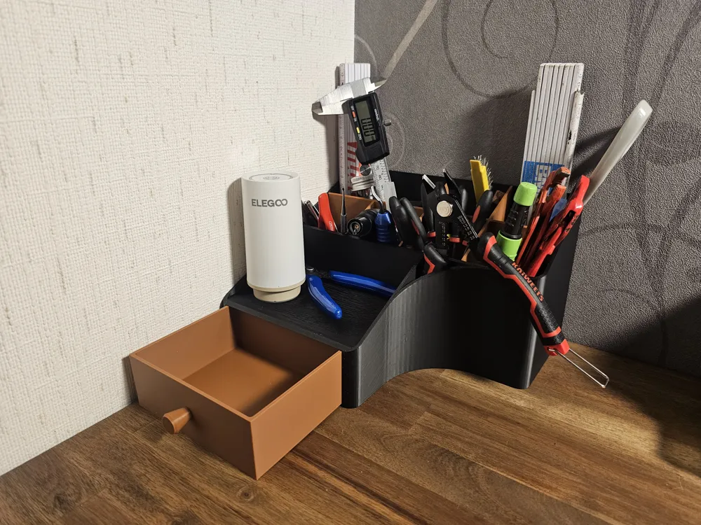 Modular Desk Organizer - Free 3D Print Model - MakerWorld