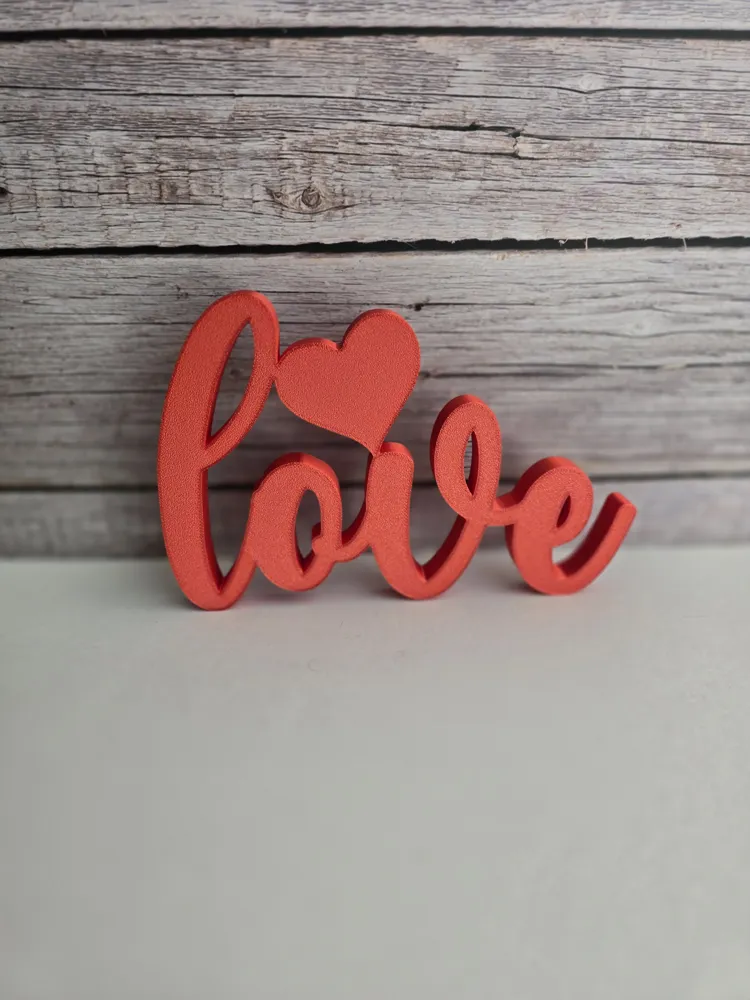 Love Sign (3) - Free 3D Print Model - MakerWorld
