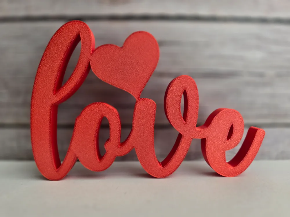 Love Sign (3) - Free 3D Print Model - MakerWorld
