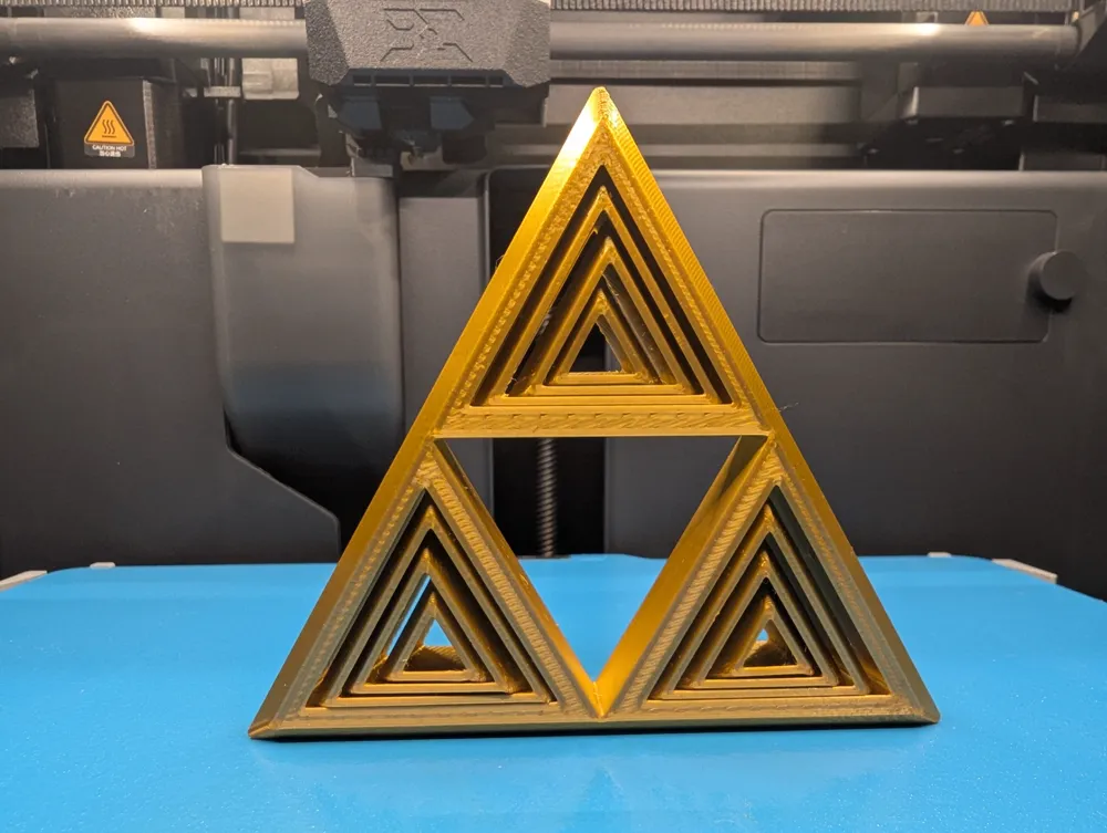 TriForce Fidget toy - PIP (Print in place) - Free 3D Print Model ...