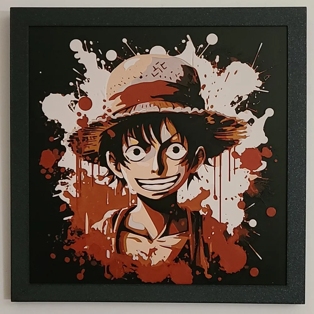 Luffy - Filament Painting (AMS/NO AMS) by Bedlam Threadz - MakerWorld