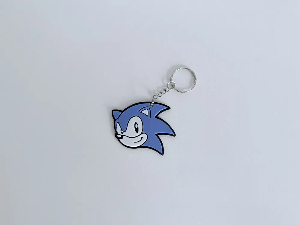 Sonic Keychain - Free 3D Print Model - MakerWorld