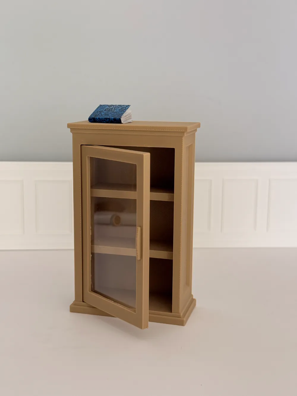 Miniature Display Cabinet with Glass Door by Printed a mini MakerWorld ...