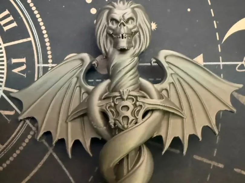 Mötley Crue - Dr Feelgood 's Caduceus - Free 3D Print Model - MakerWorld
