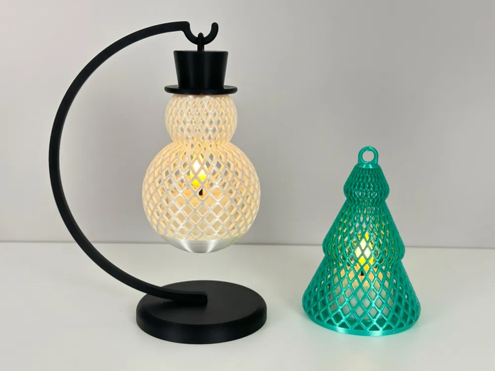 Christmas Tree and Snowman Ornaments by Maxx Design MakerWorld: Download Free 3D Models