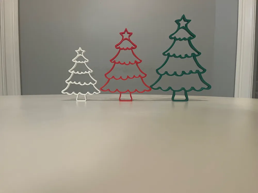 2d Christmas trees by marshvz99 - MakerWorld