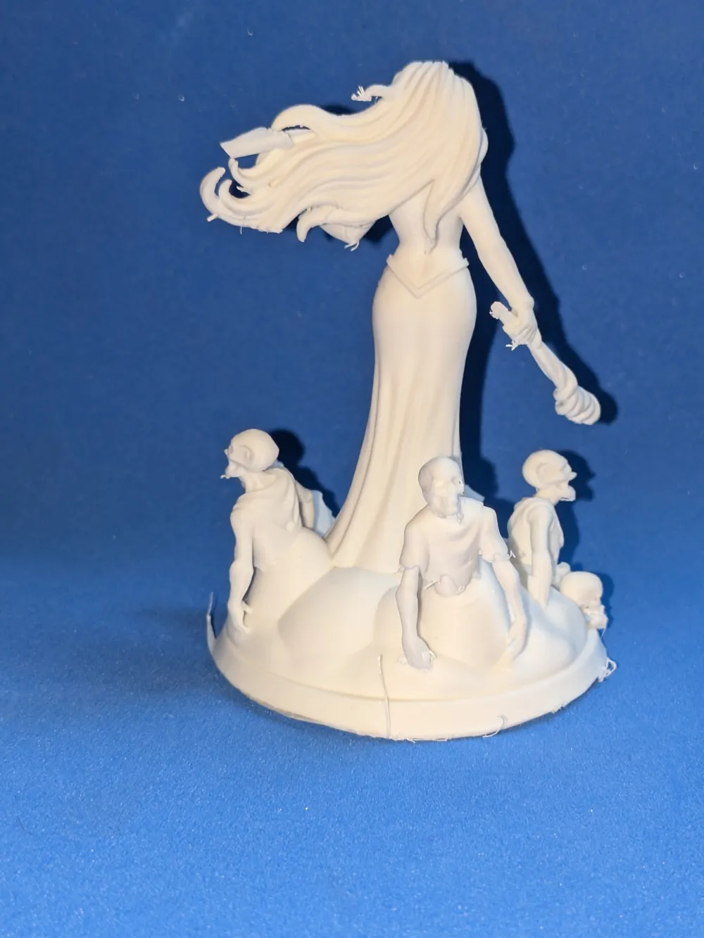 female human necromancer Vers. 2 Miniature - Free 3D Print Model ...
