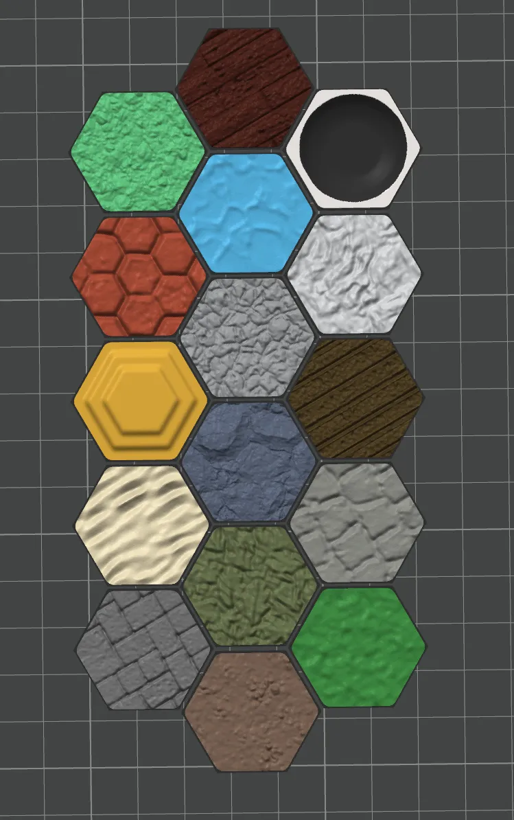 Parametric Hex Terrain by Arcane Atlas MakerWorld: Download Free 3D Models