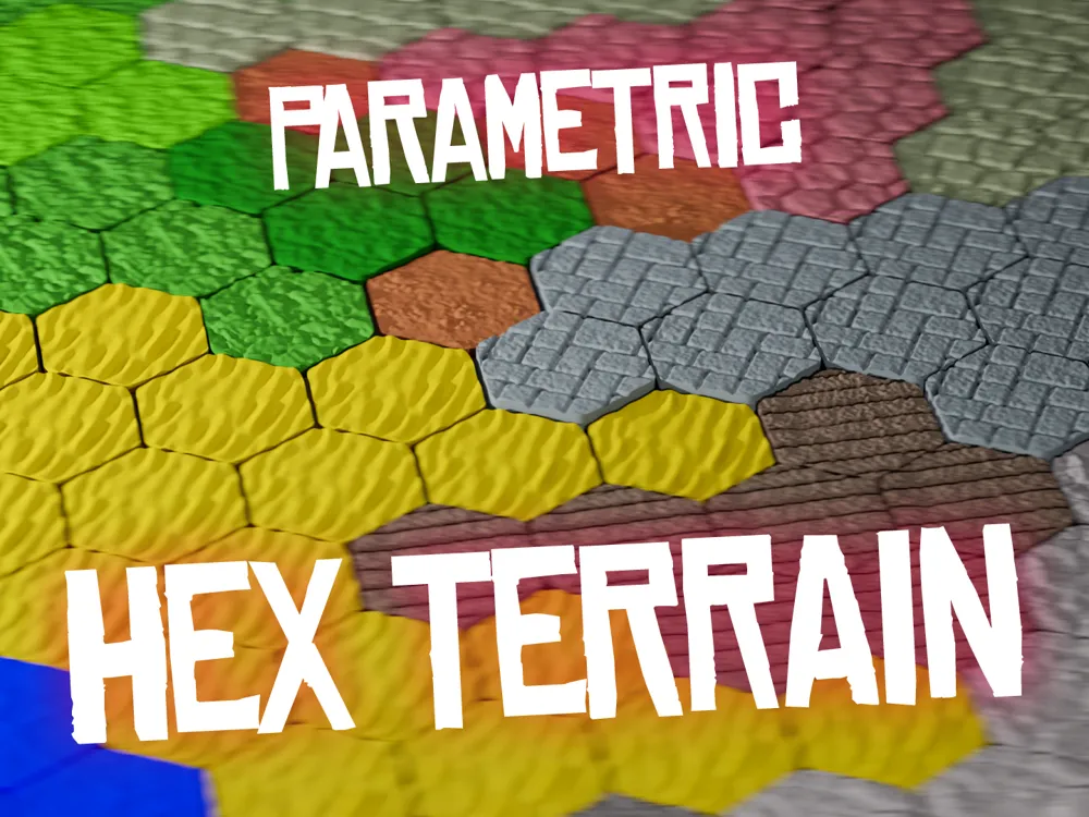 Parametric Hex Terrain - Free 3D Print Model - MakerWorld