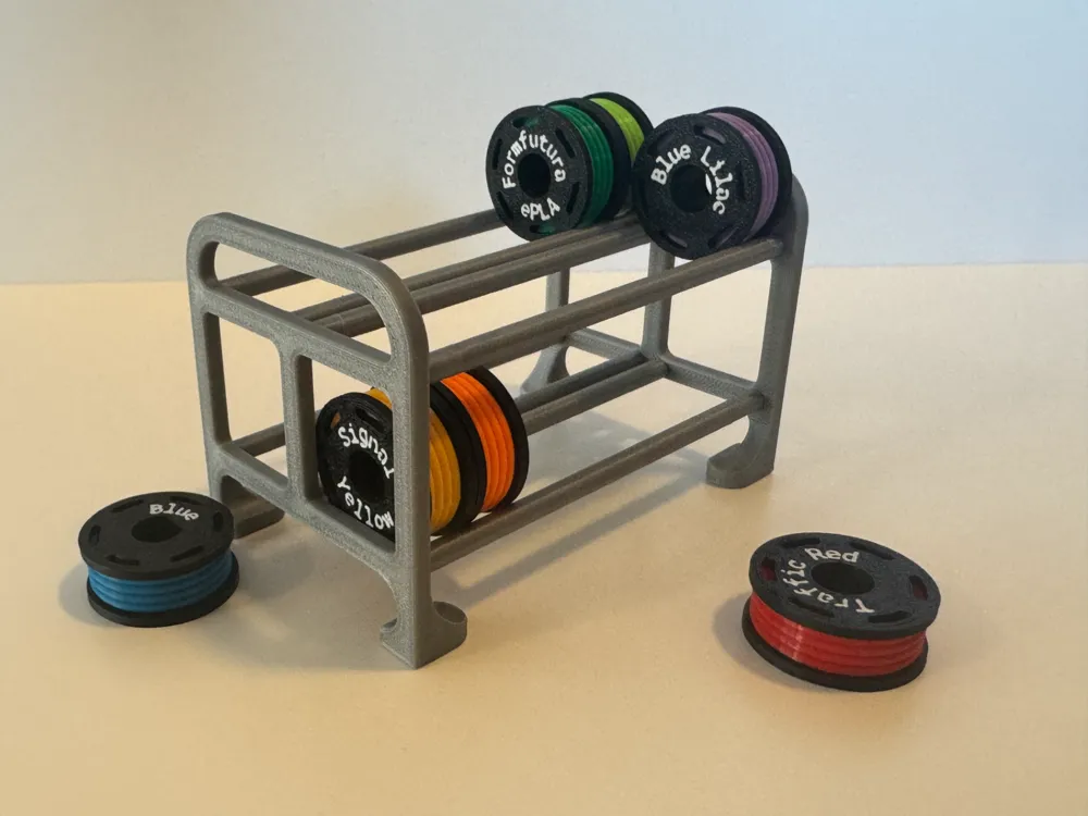 Miniature Spool Rack by morellid97MakerWorld: Download Free 3D Models
