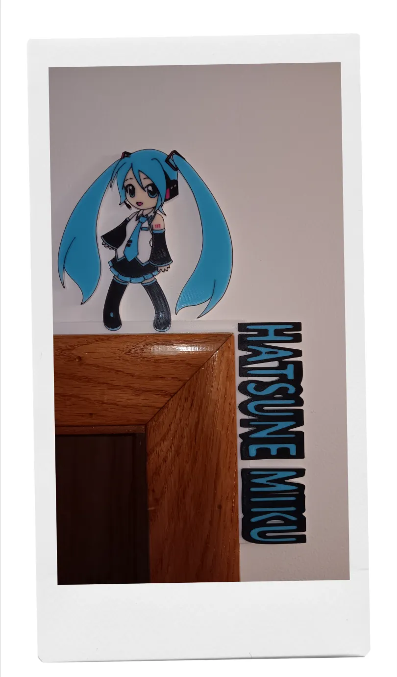 Hatsune Miku Door Corner by AmishAtlas Designs - MakerWorld