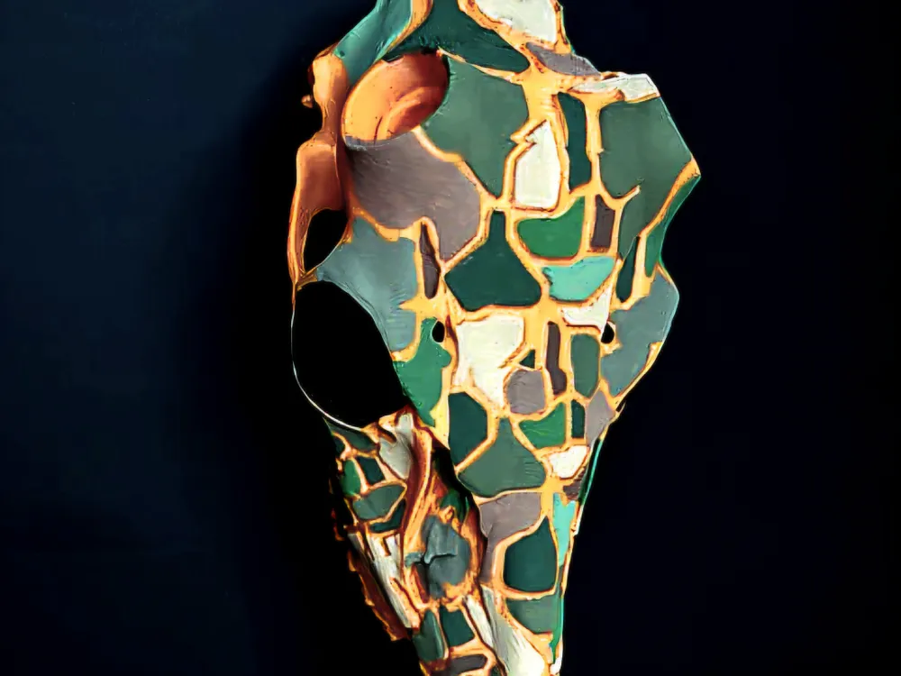 Deer Skull Antler Mount - "Woodland Camo" Edition by DTM247 MakerWorld ...