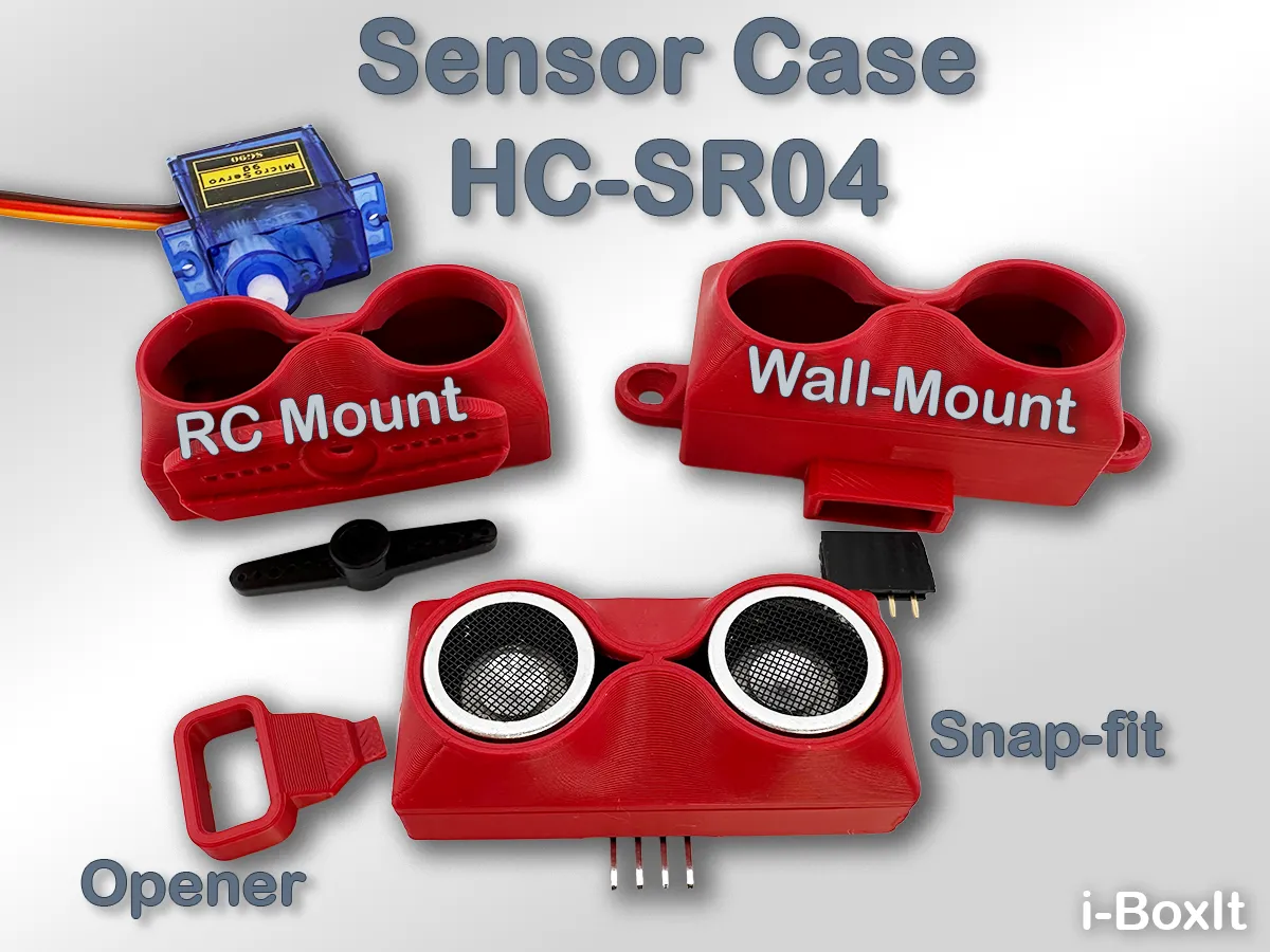 Ultrasonic Sensor Case for HC-SR04 - Free 3D Print Model - MakerWorld