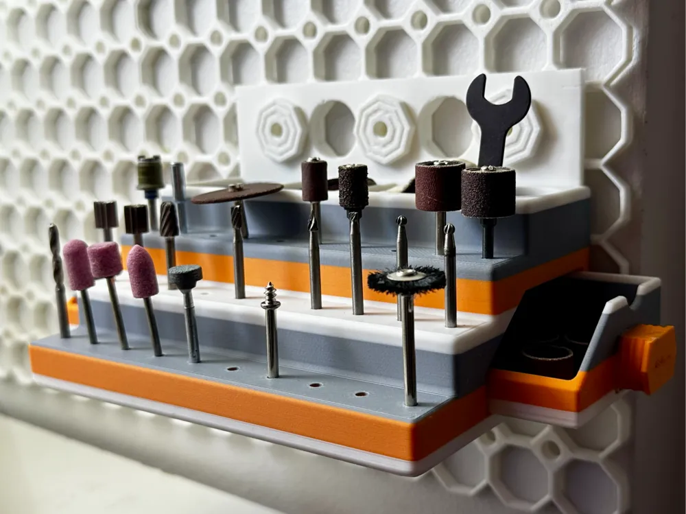 Dremel tools organizer / holder for multiboard Remixed by mrmakas - MakerWorld