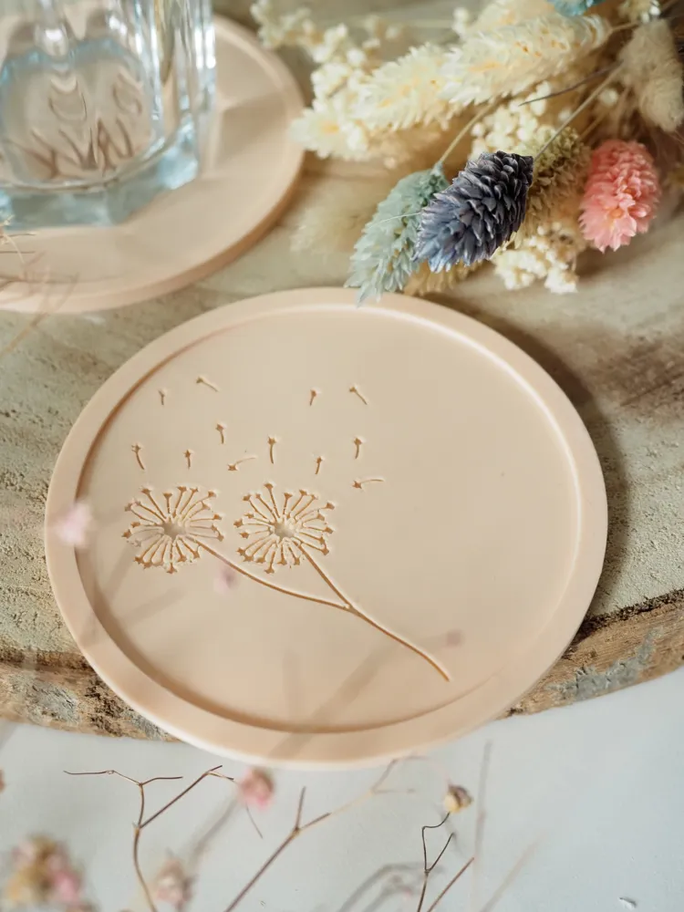 Dandelion Coasters - Free 3D Print Model - MakerWorld