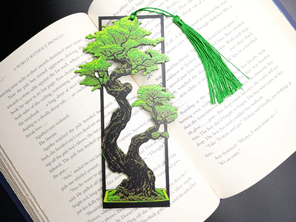Bonsai Tree Bookmark Framed - Free 3D Print Model - MakerWorld