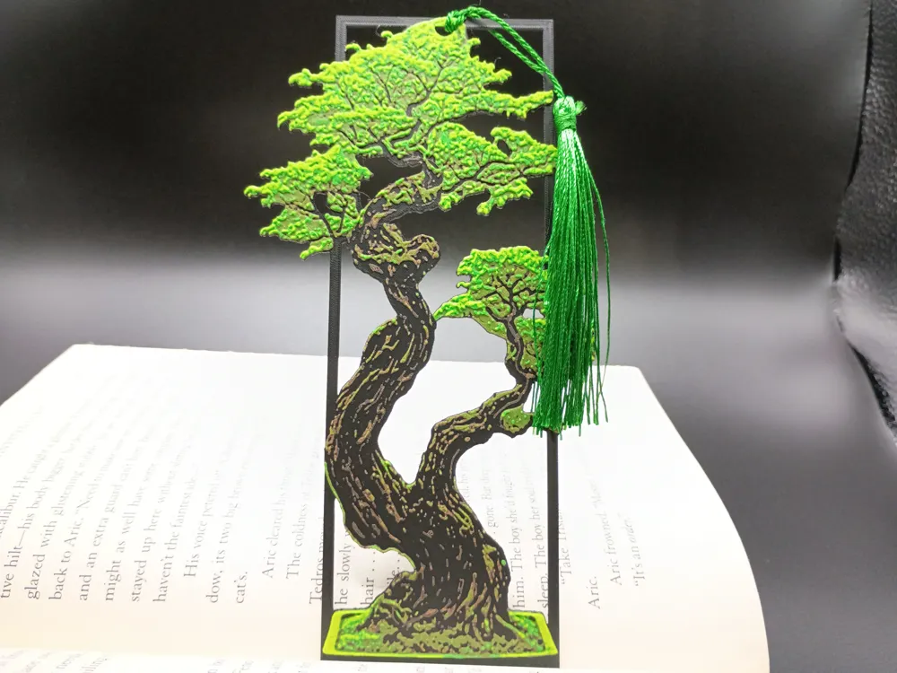 Bonsai Tree Bookmark Framed - Free 3D Print Model - MakerWorld