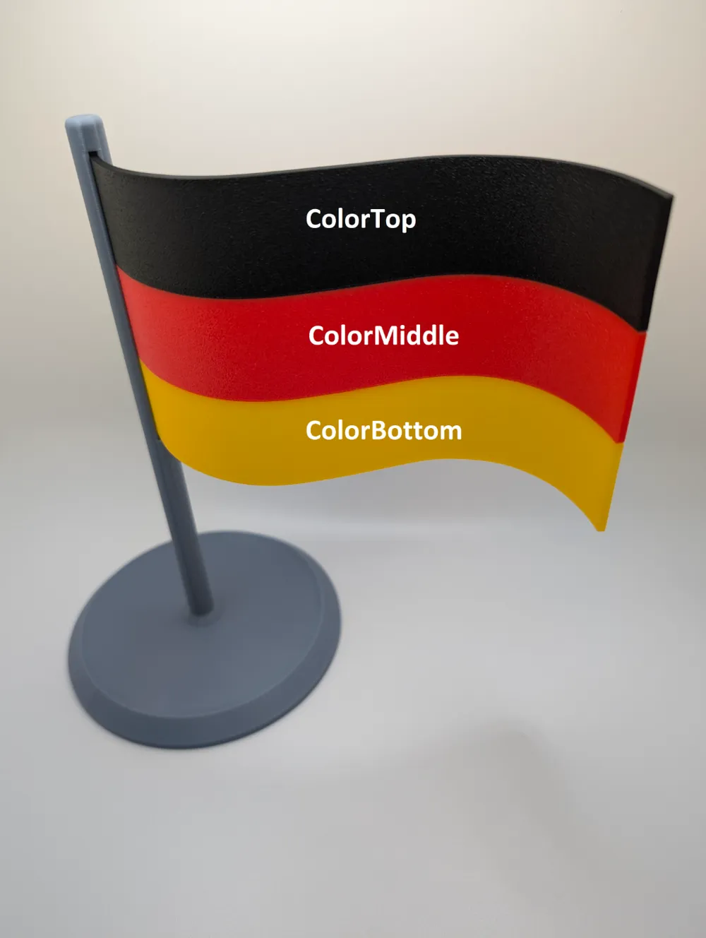 TriColor Horizontal Flag / Plate by Sage Prints and Design - MakerWorld
