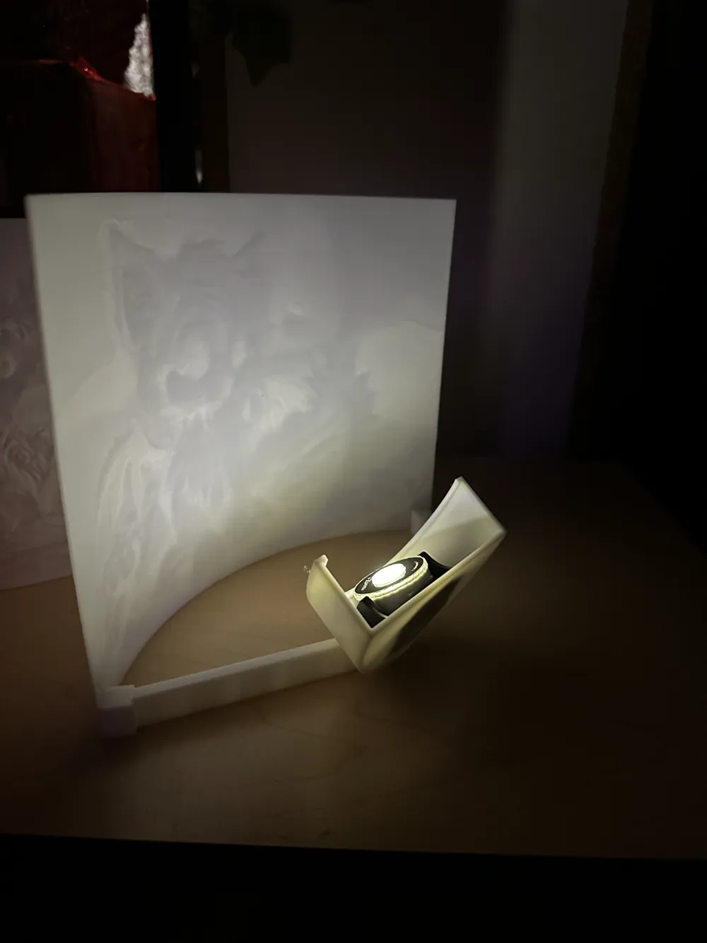 Ferocious the Fox Dragon Litho Large Puck Light by Liane Pinel Design ...