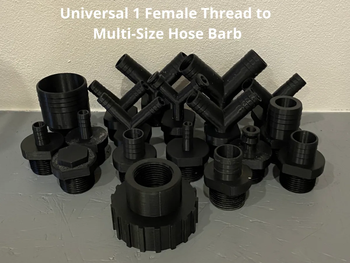 1" Pump Thread Adapter - Free 3D Print Model - MakerWorld