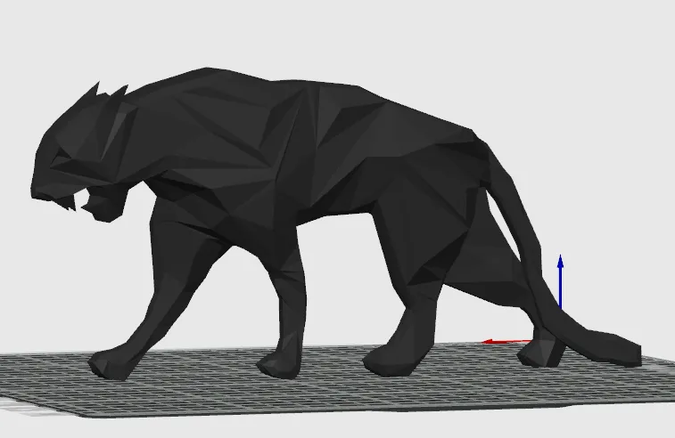 Polygonal Panther 3D Model - Free 3D Print Model - MakerWorld
