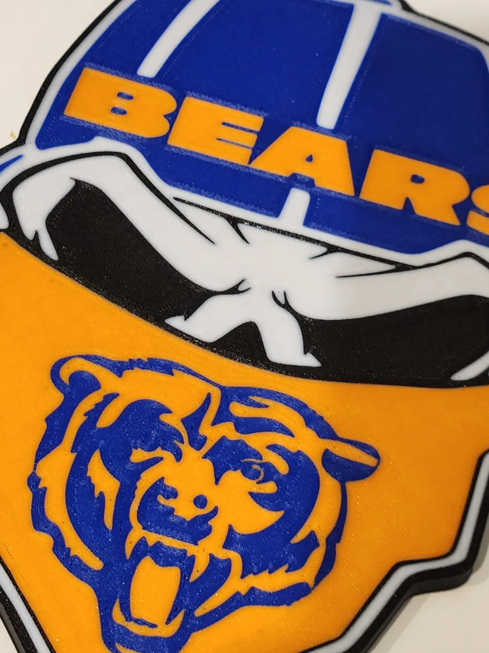 Chicago Bears Skull Medallion - Free 3D Print Model - MakerWorld
