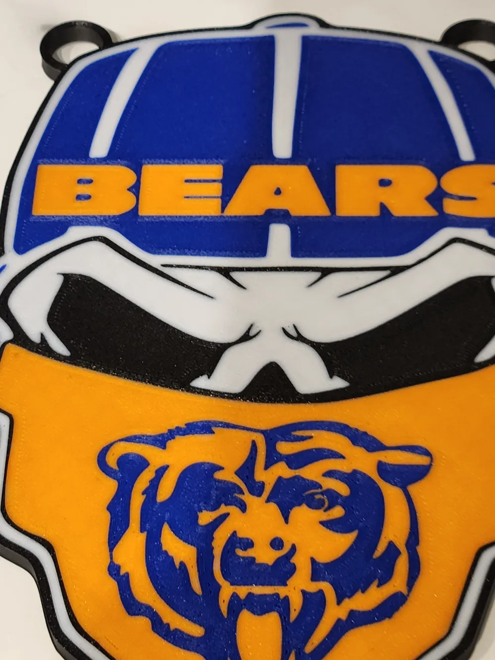 Chicago Bears Skull Medallion - Free 3D Print Model - MakerWorld