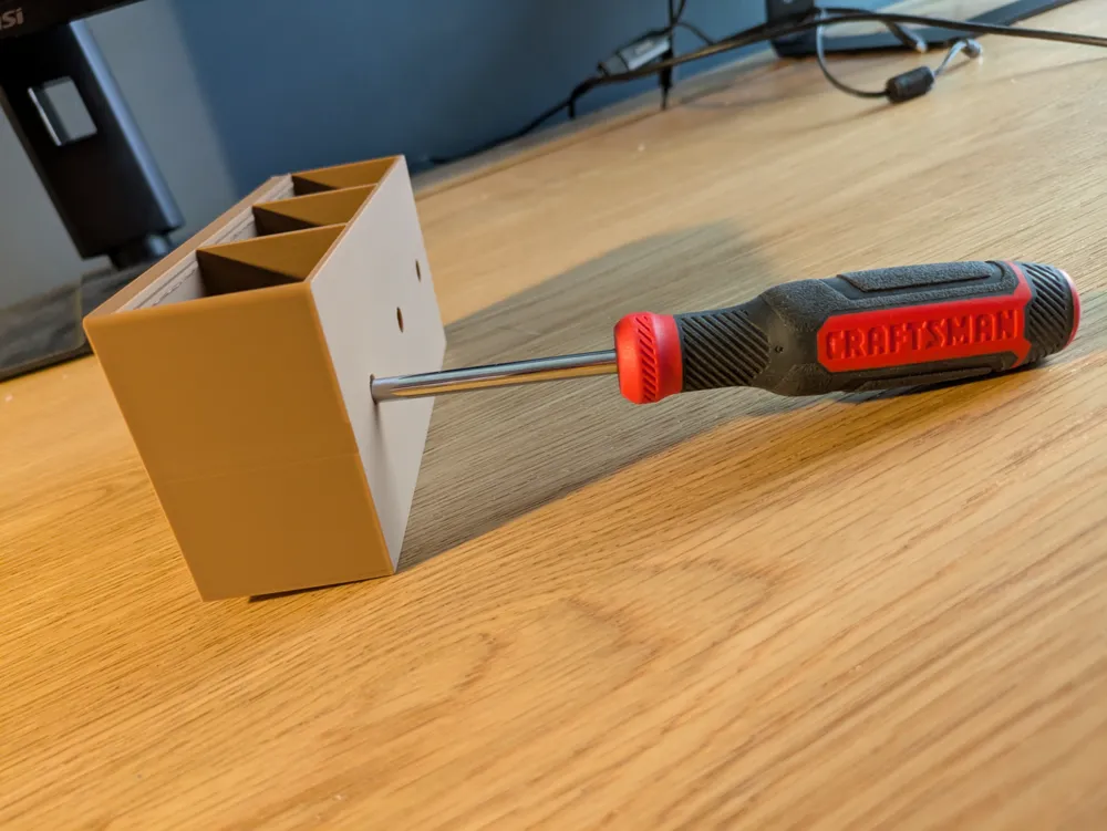 Simple Under Monitor Screw Mounted Drawers! by loldrg87 - MakerWorld