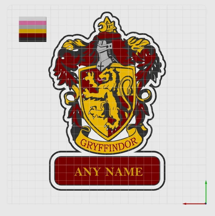 HP Gryffindor - Customizable Lightbox by Geek3Designs - MakerWorld