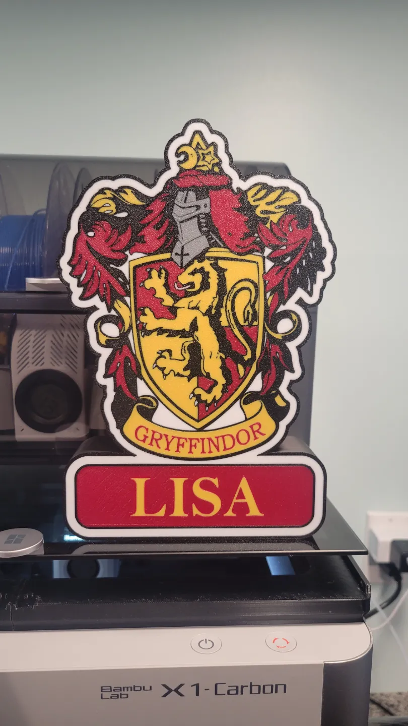 HP Gryffindor - Customizable Lightbox by Geek3Designs - MakerWorld
