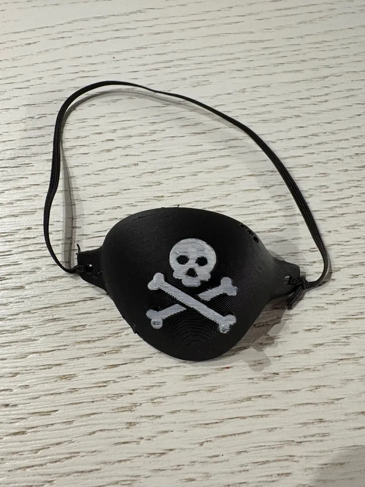 Pirate eye patch kids Cosplay benda occhio pirata - Free 3D Print Model ...