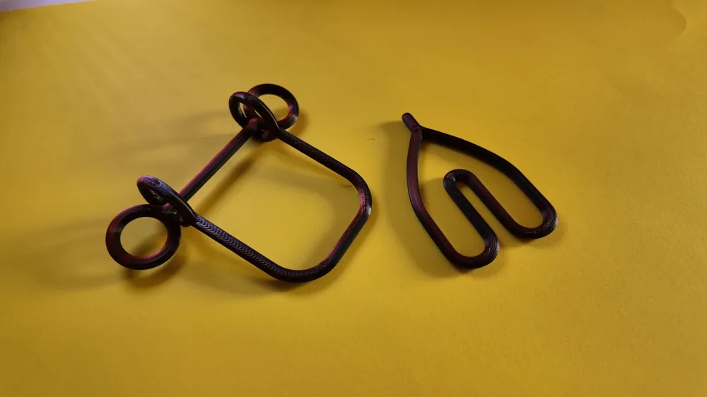 Wire Puzzle – "Loop & Heart" - Free 3D Print Model - MakerWorld