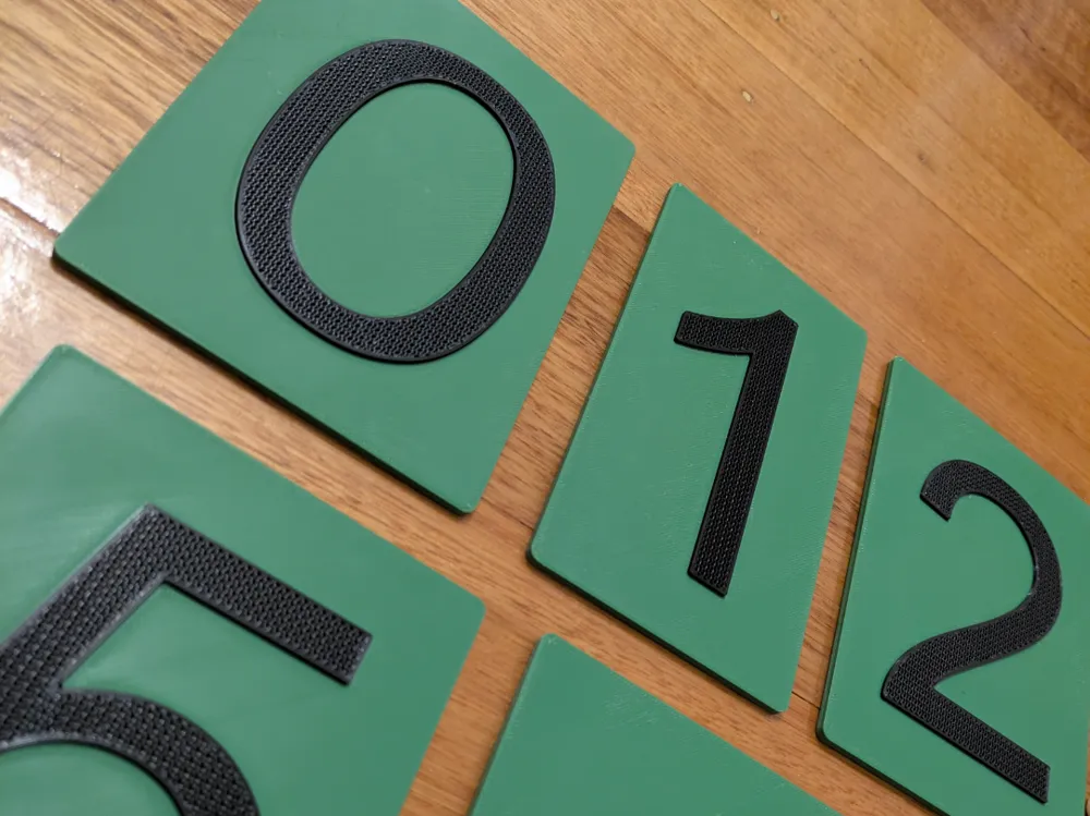 Montessori Sandpaper Numbers (No AMS) - Free 3D Print Model - MakerWorld