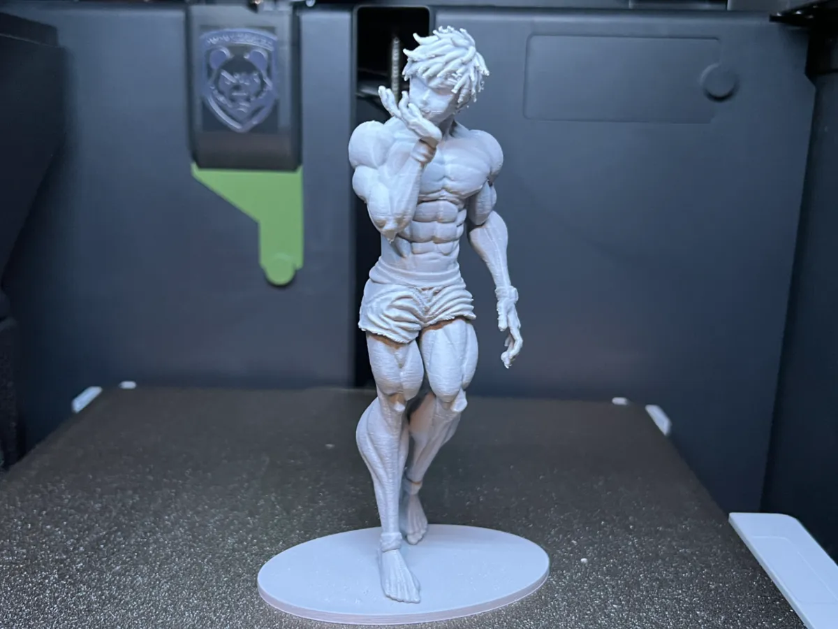 Baki Muscle Figurine The Warrior’s Calm - Free 3D Print Model - MakerWorld
